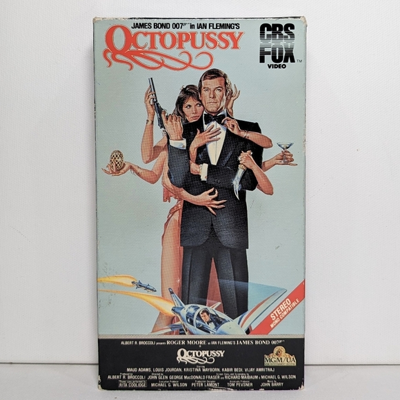 MGM | Cameras, Photo & Video | James Bond 07 Octopussy 983 Vhs Cassette Movie | Poshmark